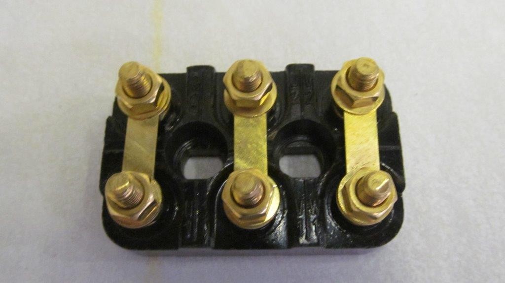 6 Stud terminal block, manufactured from a high arc resistant , flame ...