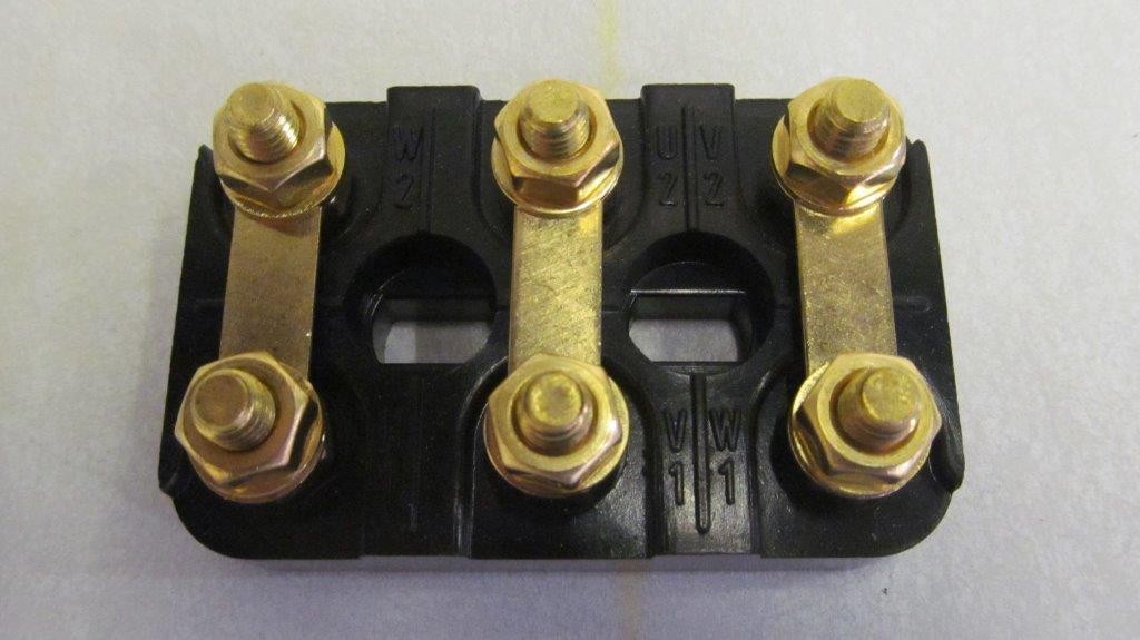 6 Stud terminal block, manufactured from a high arc resistant , flame ...